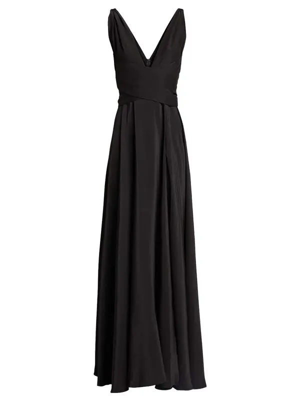 Azeeza Cirrus Charmeuse Gown - Black