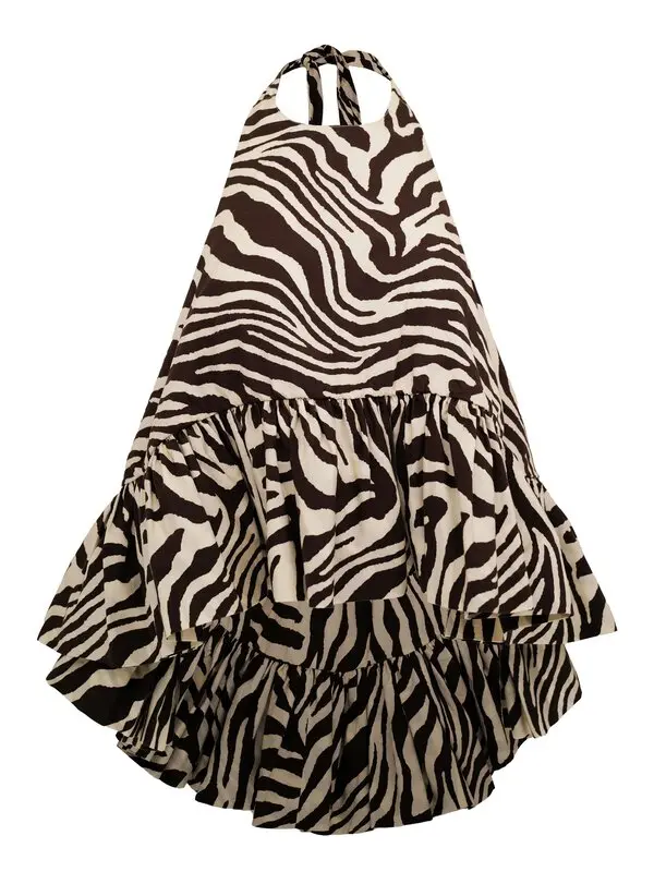 Azeeza Winston Poplin Top - Zebra