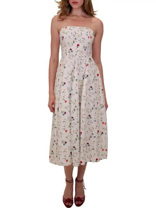 Azeeza Sable Poplin Midi Dress - Multi Floral