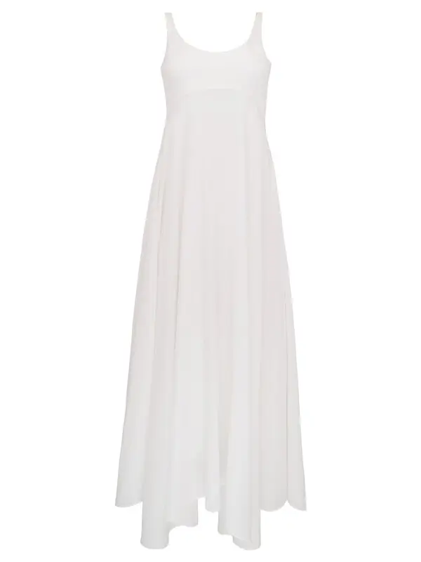 Azeeza Bria Cotton Voile Midi - White