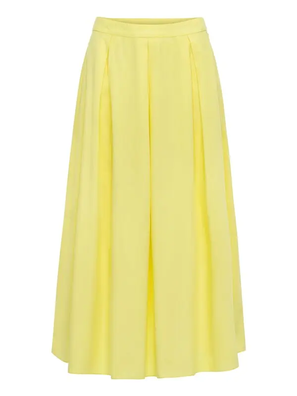 Azeeza Sheridan Poplin Skirt - Lemon