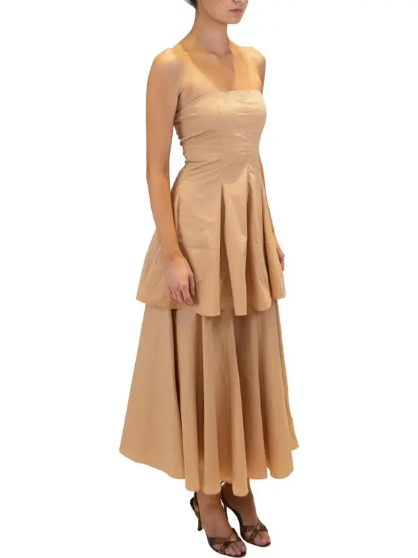 Azeeza Soren Poplin A-line Skirt - Sand
