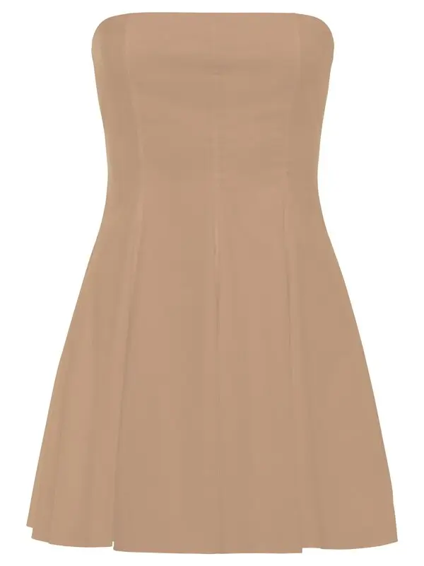 Azeeza Sable Poplin Mini Dress - Sand