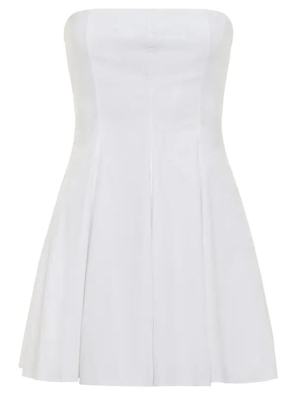 Azeeza Sable Poplin Mini Dress - White