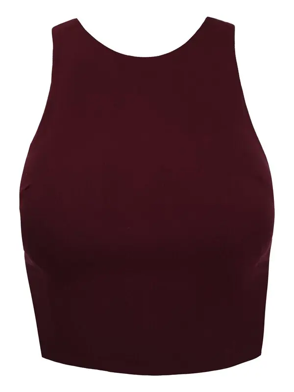 Azeeza Lina Satin Top - Wine
