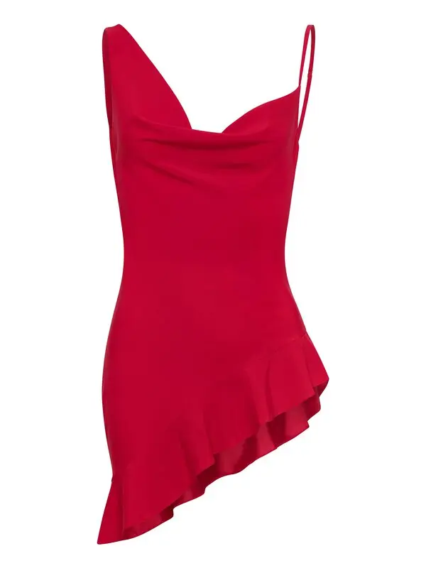 Azeeza Daphne Satin Top - Garnet