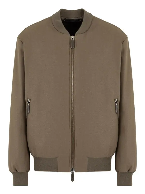Giorgio Armani Cashmere Drap Blouson - Grey