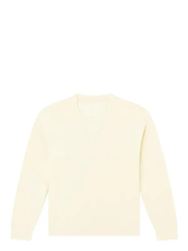 Visvim Jumbo Sb Wool And Cotton-blend Jersey Sweatshirt - Yellow