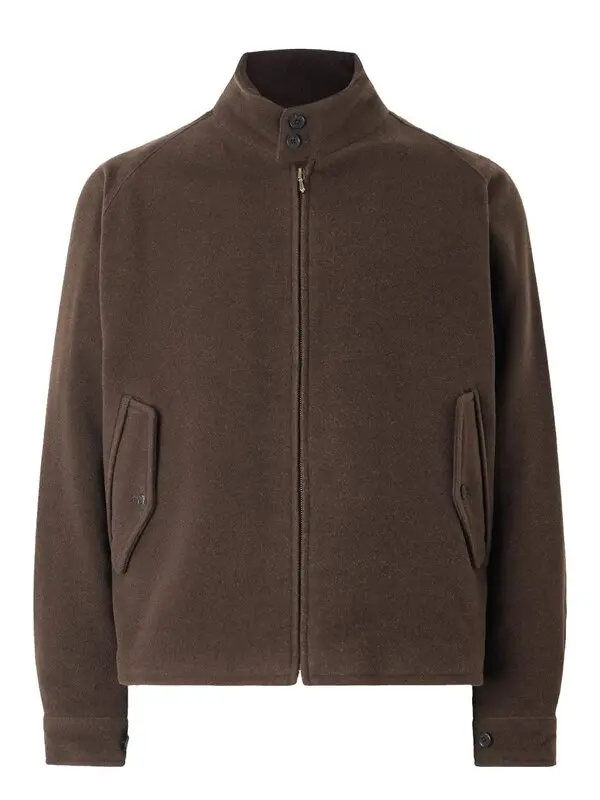 A.PRESSE Wool, Silk And Cashmere-blend Jacket - Brown