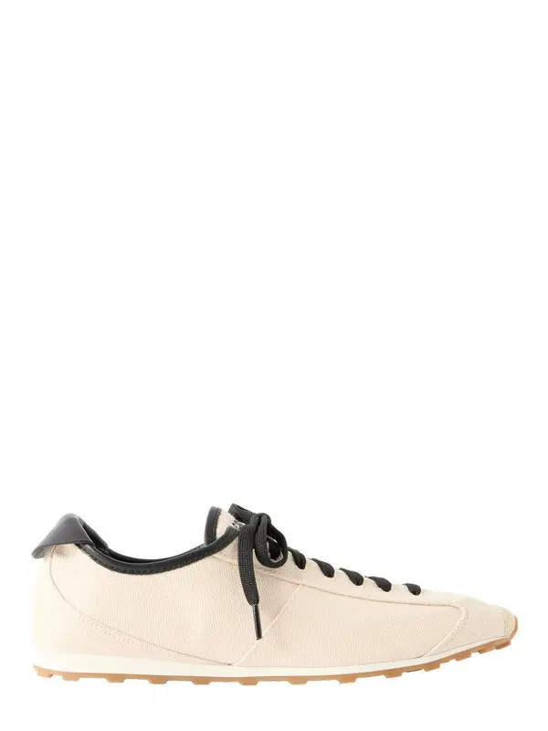 Jacquemus Les Tennis Leather-trimmed Sneakers - Neutrals