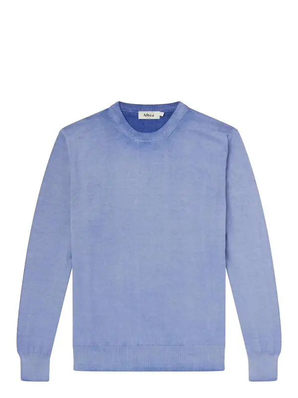 Altea Cotton Sweater - Blue