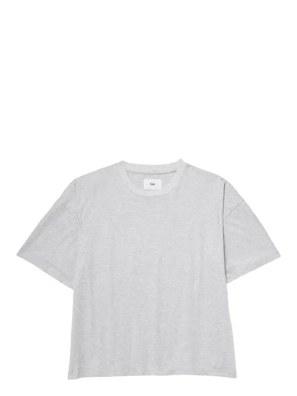 Folk Oversized Cotton-jersey T-shirt - Gray