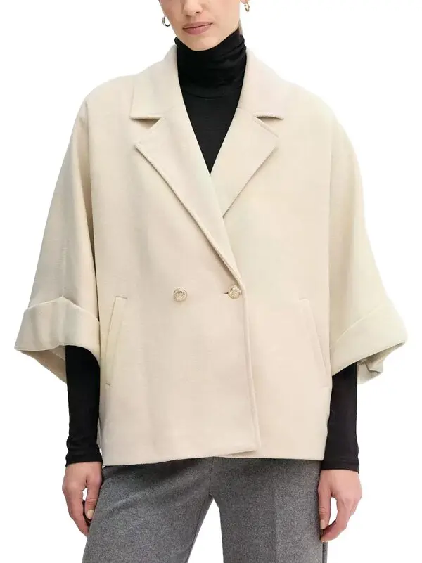 GAUDI Short-sleeved Double-breasted Jacket - Neutrals