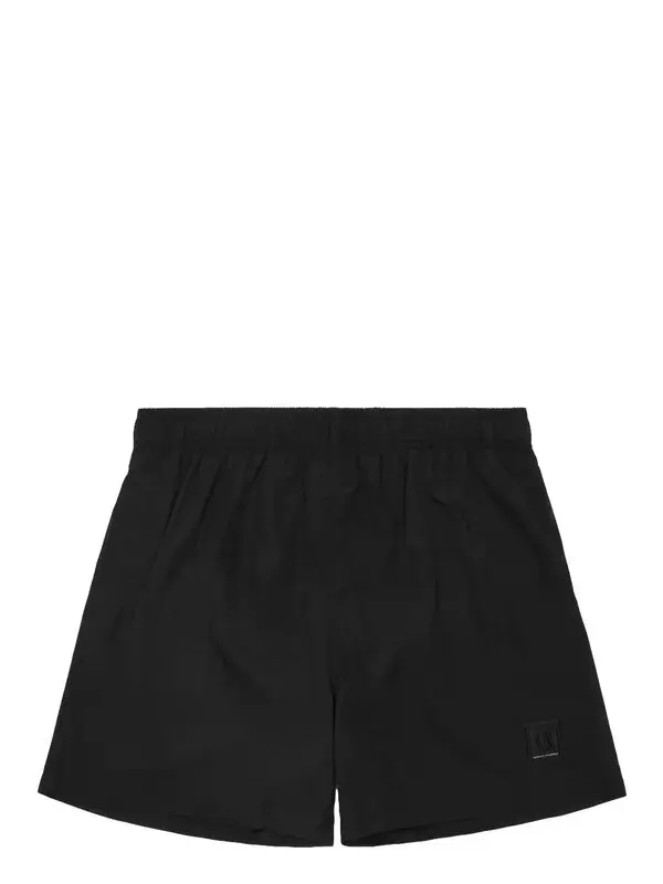 Armani Exchange Logo-patch Swim Shorts - Black