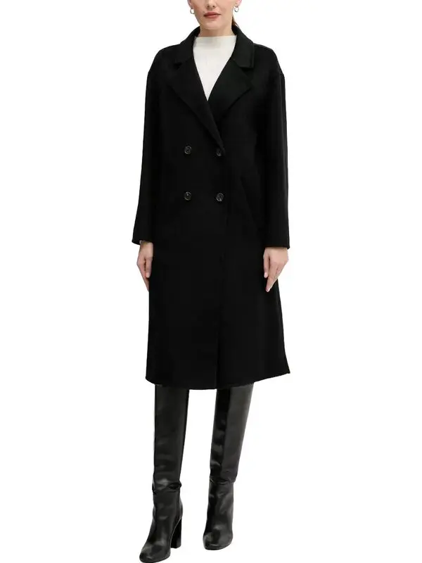 GAUDI Double-breasted Coat - Black