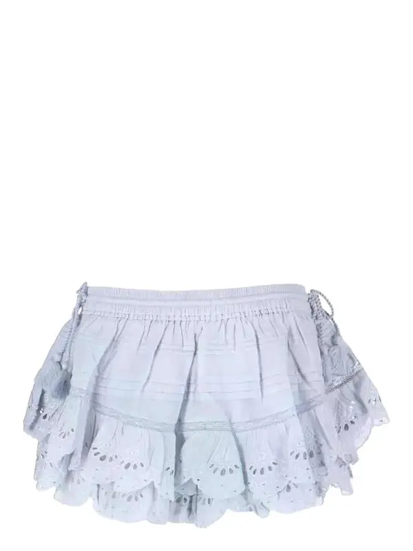 Isabel Marant Geana Ruffled Shorts - Blue