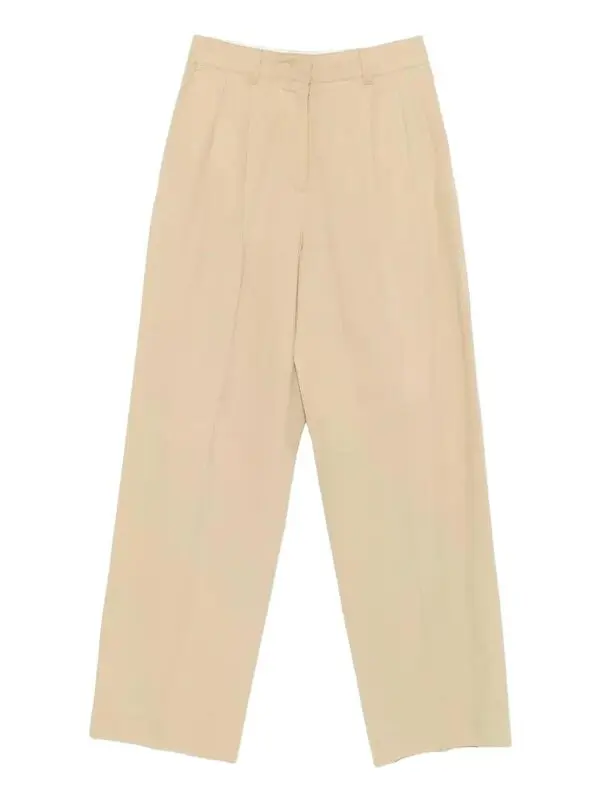 DUNST Pleated Trousers - Neutrals