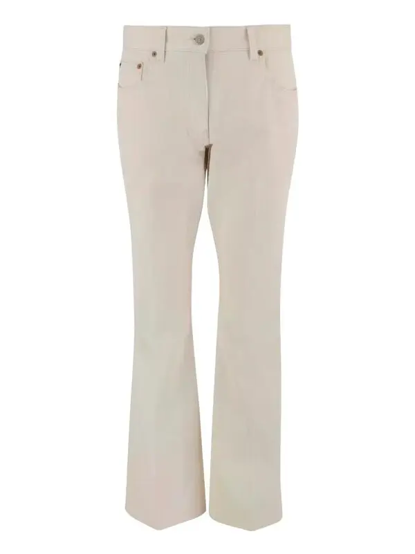 Valentino Garavani Logo-patch Trousers - Neutrals