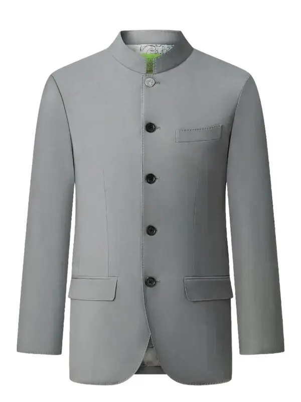 Shanghai Tang Five-button Tang Jacket - Grey
