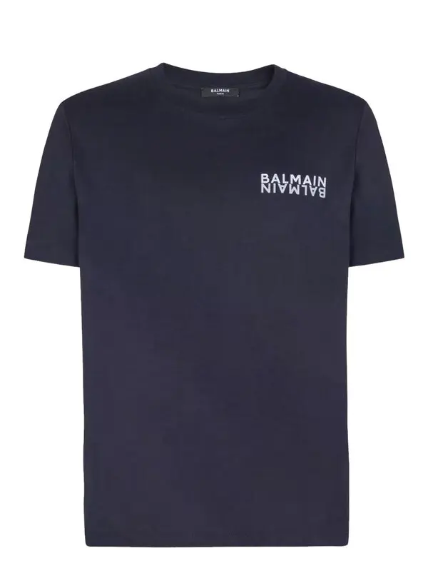 Balmain Logo-print T-shirt - Blue