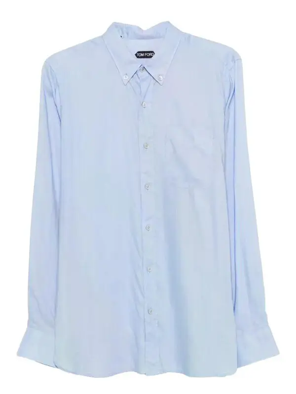TOM FORD Buttoned Pocket Shirt - Blue
