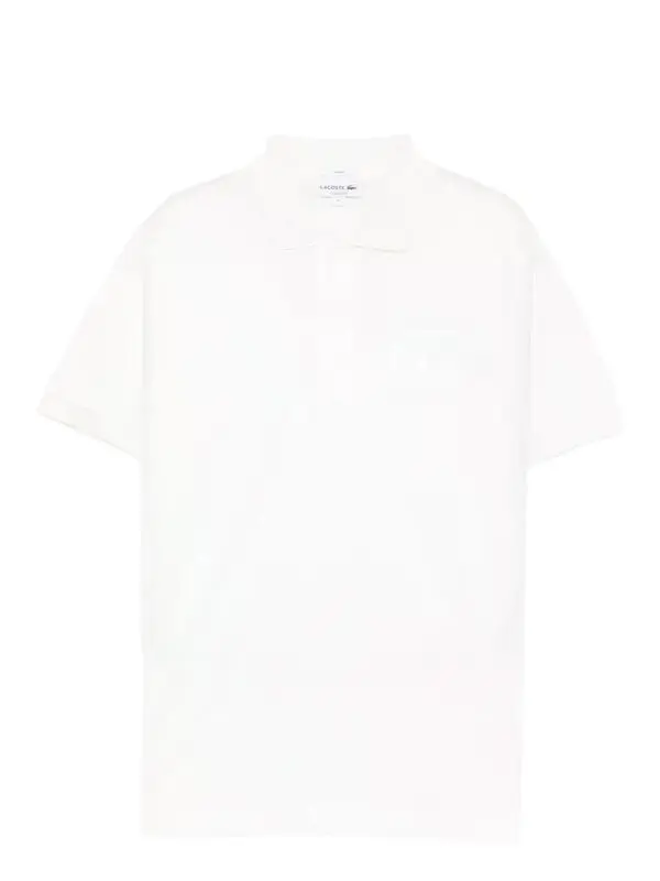Lacoste Logo-embroidered Polo Shirt - White