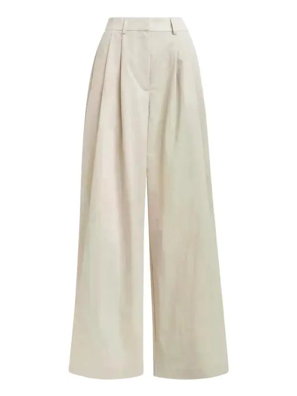 Essentiel Antwerp Jazmine Belt-loop Pleated Trousers - Neutrals