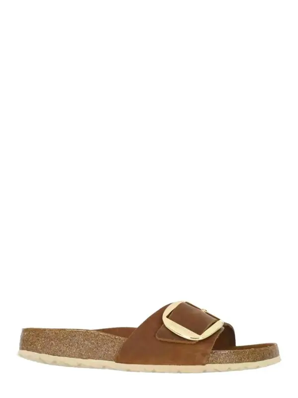 BIRKENSTOCK Madrid Big Buckle Flat Sandals - Brown