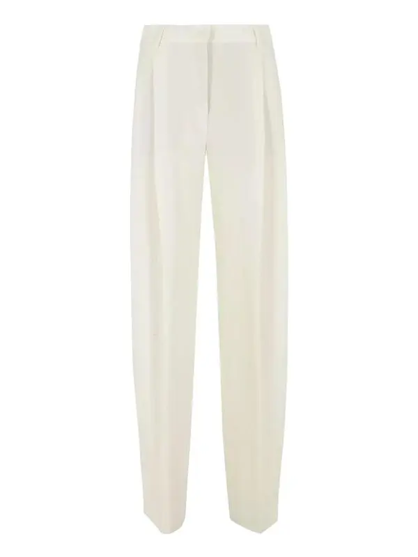 Andamane Pleated Trousers - White