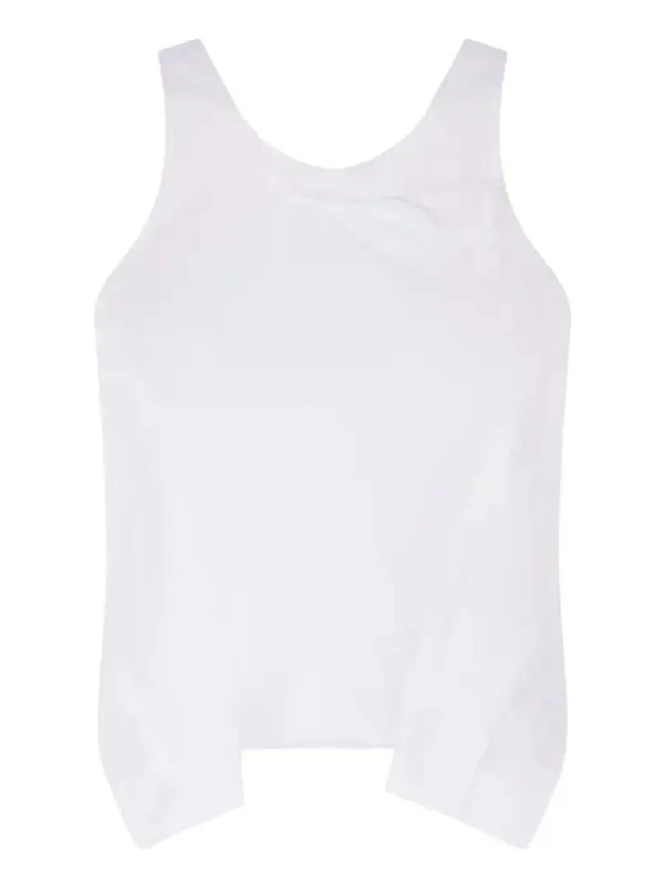 YEHUAFAN Asymmetric Tank Top - White