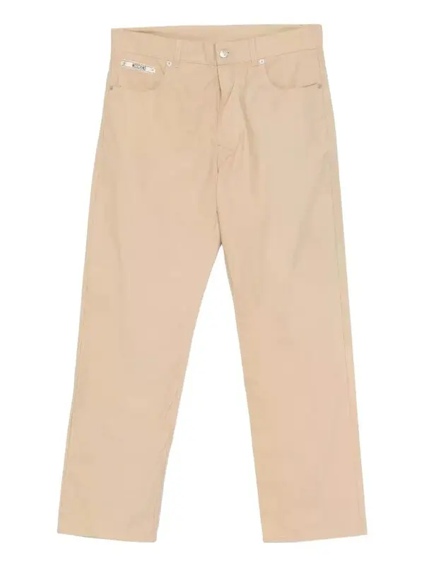 Moschino Logo-detail Trousers - Neutrals