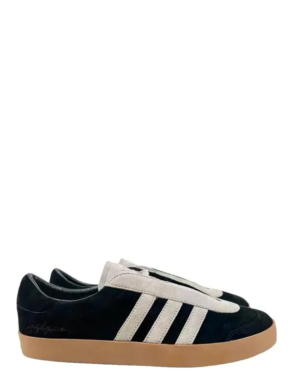 Y3 Gazelle 3-stripes Leather Sneakers - Black