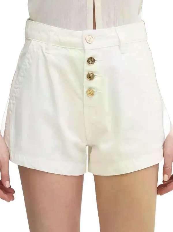 GAUDI Buttoned Shorts - White