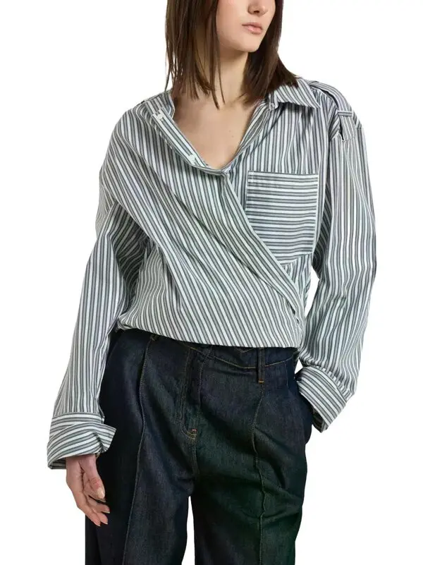 IRO PARIS Striped Shirt - Grey