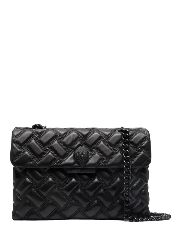 Kurt Geiger Quilted Leather Shoulder Bag - Black