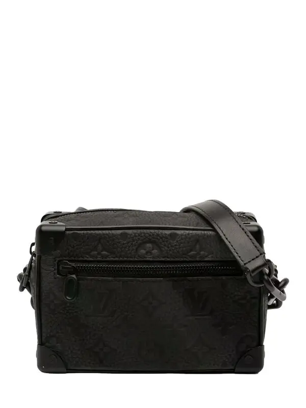 LOUIS VUITTON 2020 Monogram Taurillon Mini Soft Trunk - Black