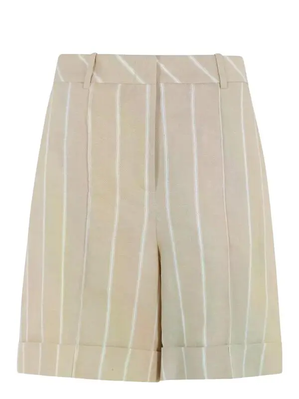 Eleventy Striped Shorts - Neutrals