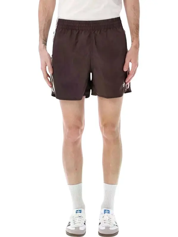Adidas 3-stripes Shorts - Brown