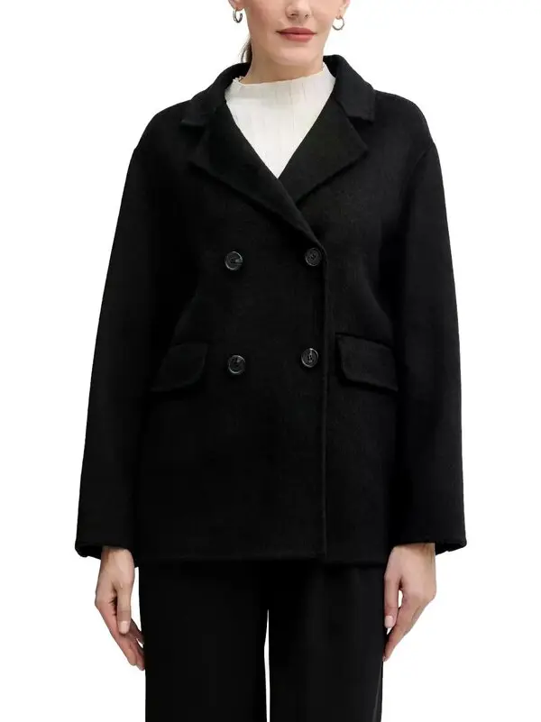 GAUDI Double-breasted Coat - Black