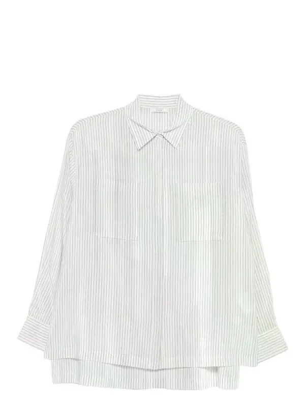 Peserico Striped-pattern Shirt - White