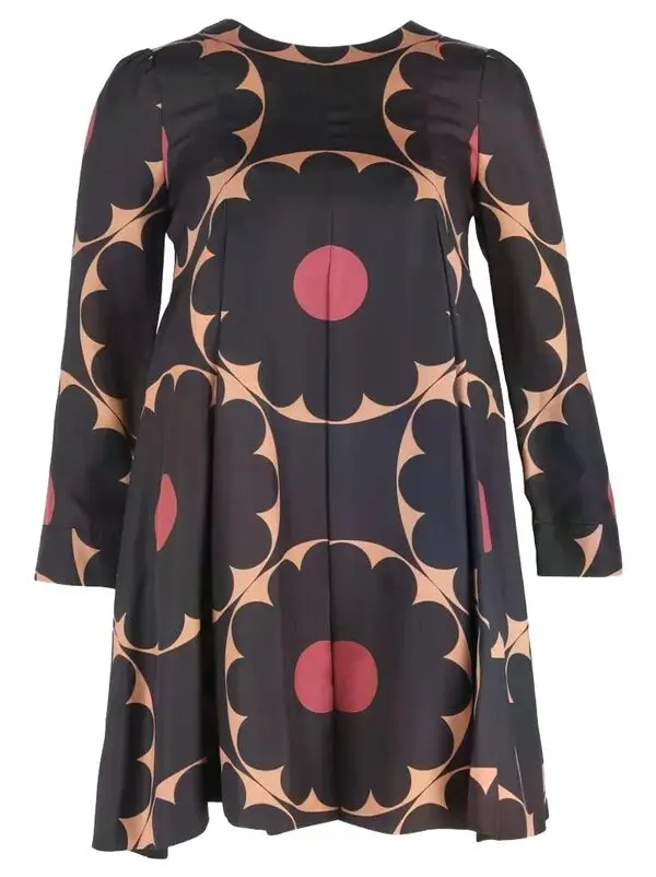 Marc Jacobs Floral-print Mini Dress - Black