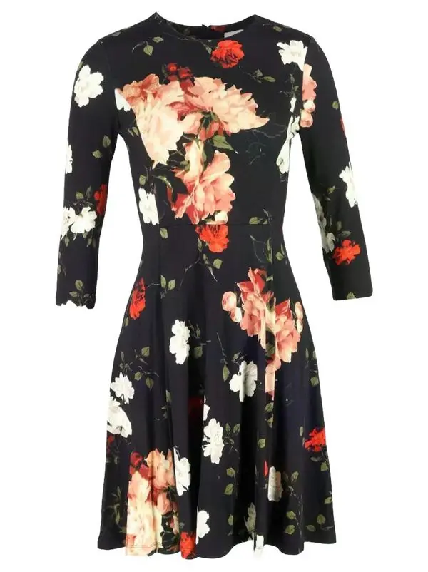 Erdem Flounce Mini Dress - Black