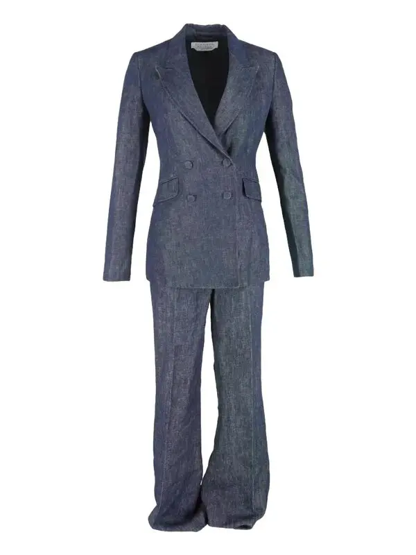 Gabriela Hearst Angela Double-breasted Suit - Blue