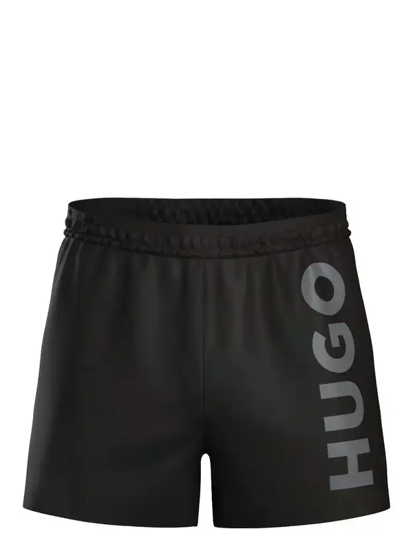 Hugo Logo-print Swim Shorts - Black