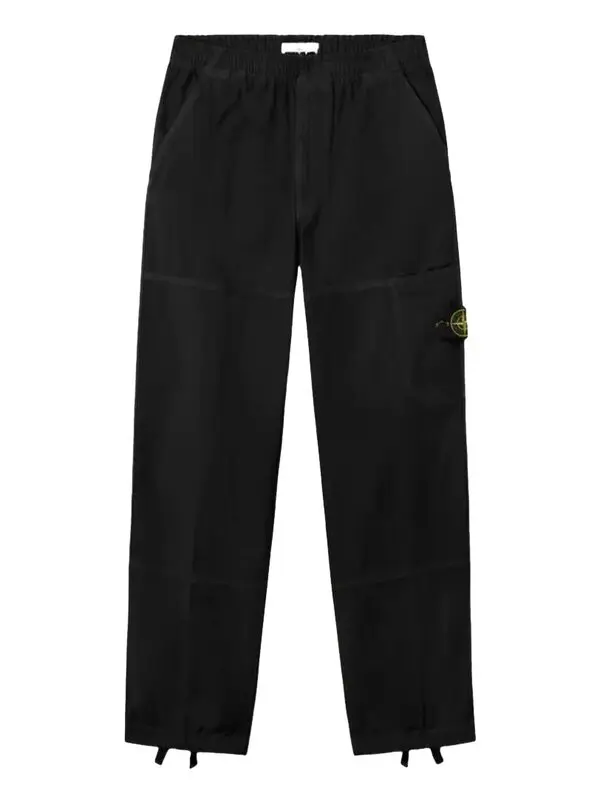 Stone Island Logo-patch Trousers - Black