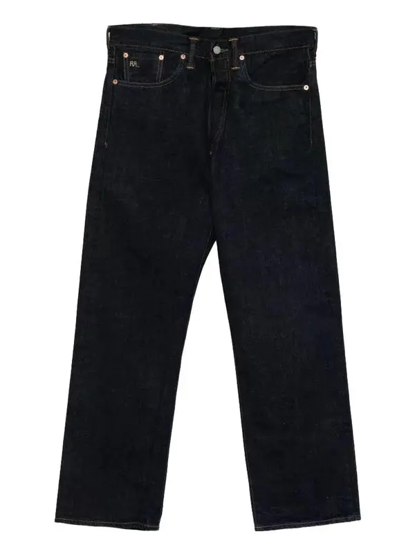 Ralph Lauren Selvedge Logo Trousers - Blue