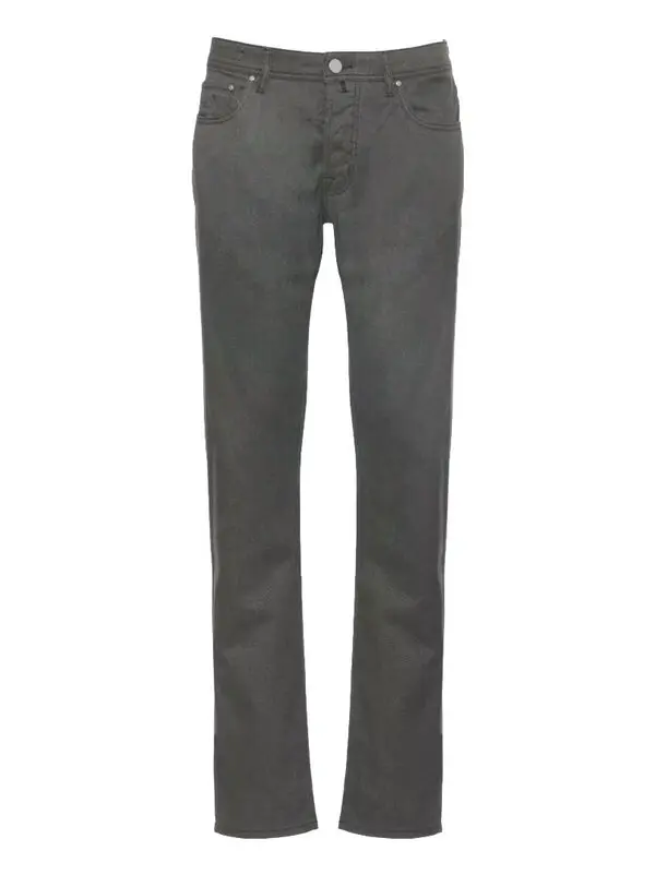 Jacob Cohen Logo-patch Trousers - Green