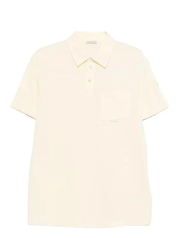 Moncler Logo-patch Polo Shirt - Yellow