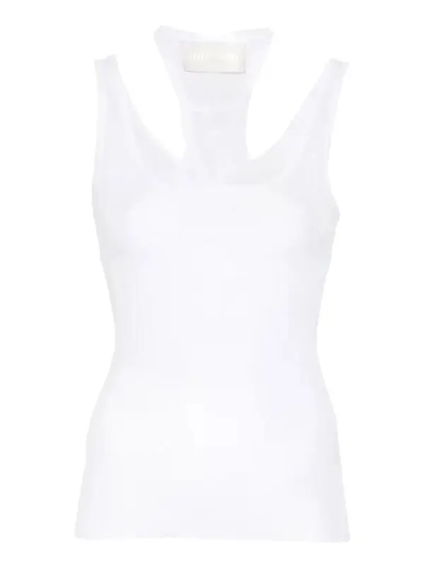 CIRCUS HOTEL Halterneck Top - White