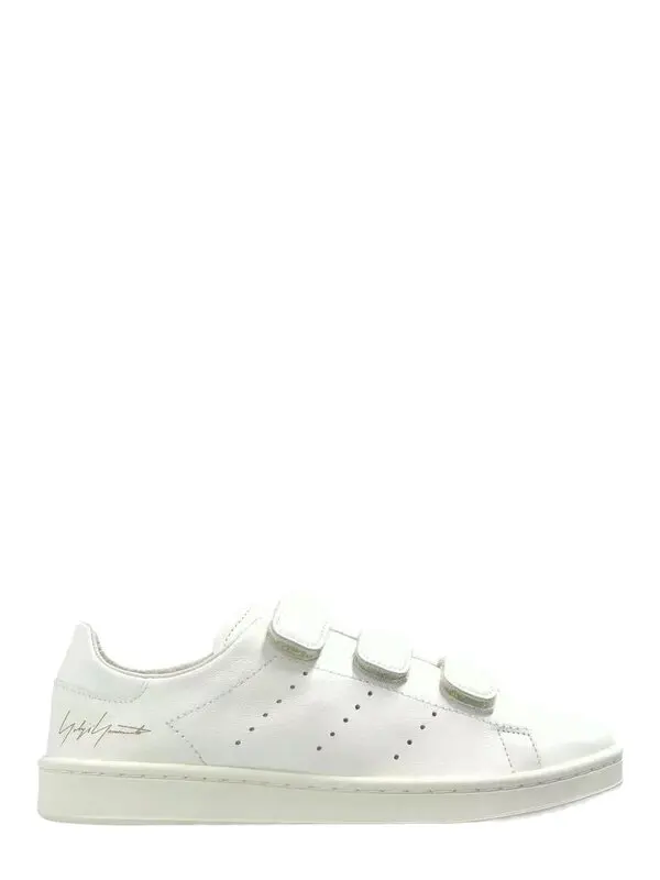 Y3 Triple Strap Leather Sneakers - White